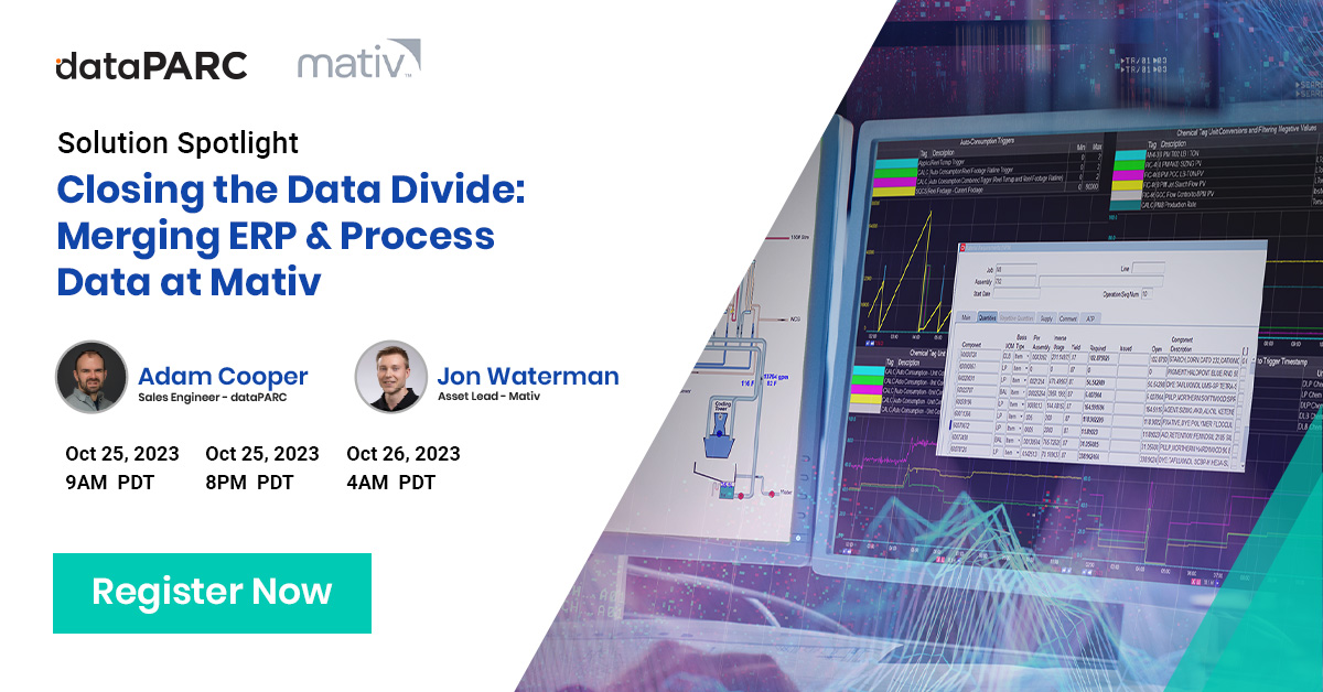 Closing the Data Divide - Integrating ERP & Process Data at Mativ | dataPARC Webinar